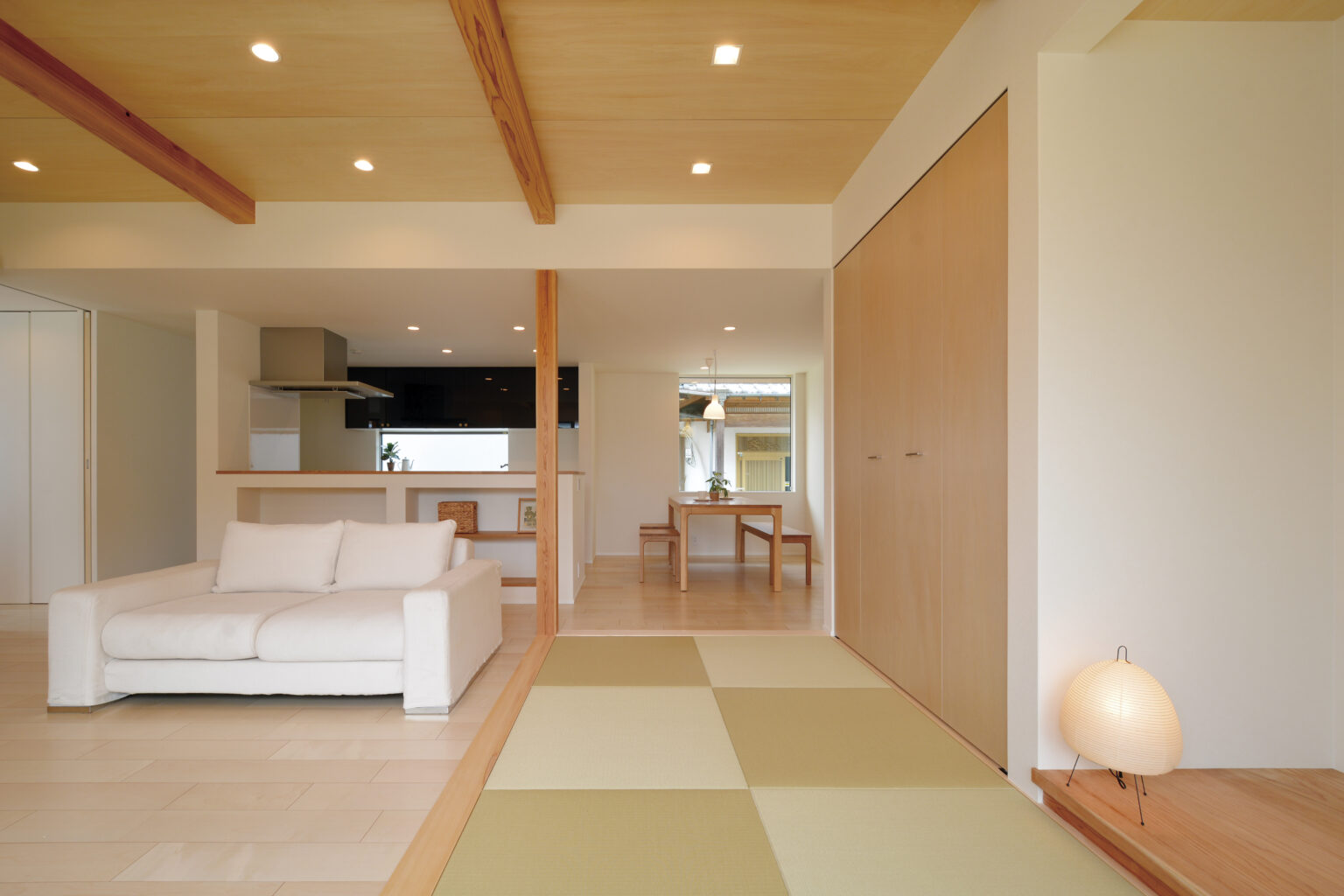 木製格子で和モダンな佇まいの平屋 株式会社 大原工務店 ｜ 福島県郡山市、須賀川市、本宮市の注文住宅工務店